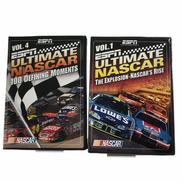 Media | Espn Ultimate Nascar Dvds Set Of 2 Vol 1 4 Racing Cars History ...